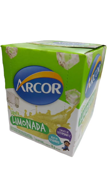 Jugo Arcor Sabor Limonada Powdered Juice Lemon Flavor, 18 g / 0.63 oz ...
