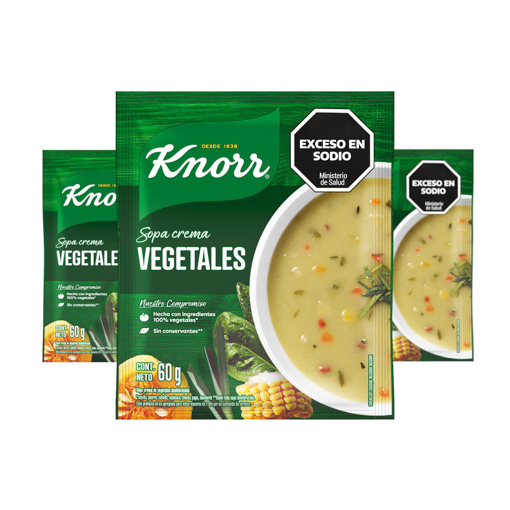 Knorr Sopa Crema Verduras Cream Soup Powder Vegetables Flavor, 4 ...