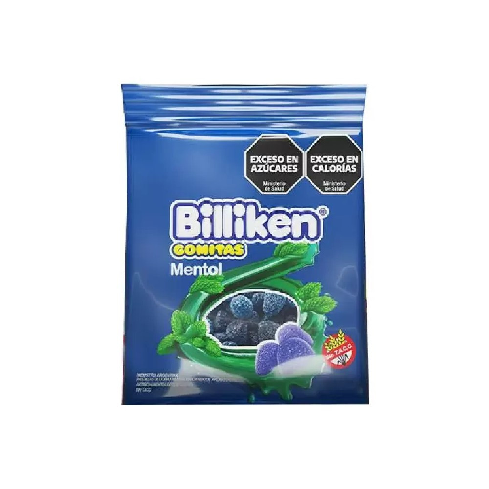 Billiken Gomitas Menthol Candies Gummies, 800 g / 28.2 oz (large bag)