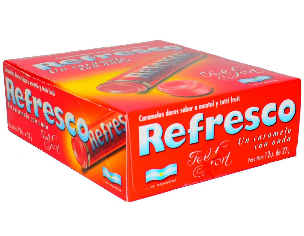 Refresco Traditional Hard Candy By Felfort, 324 g / 11.4 oz (box of 12)