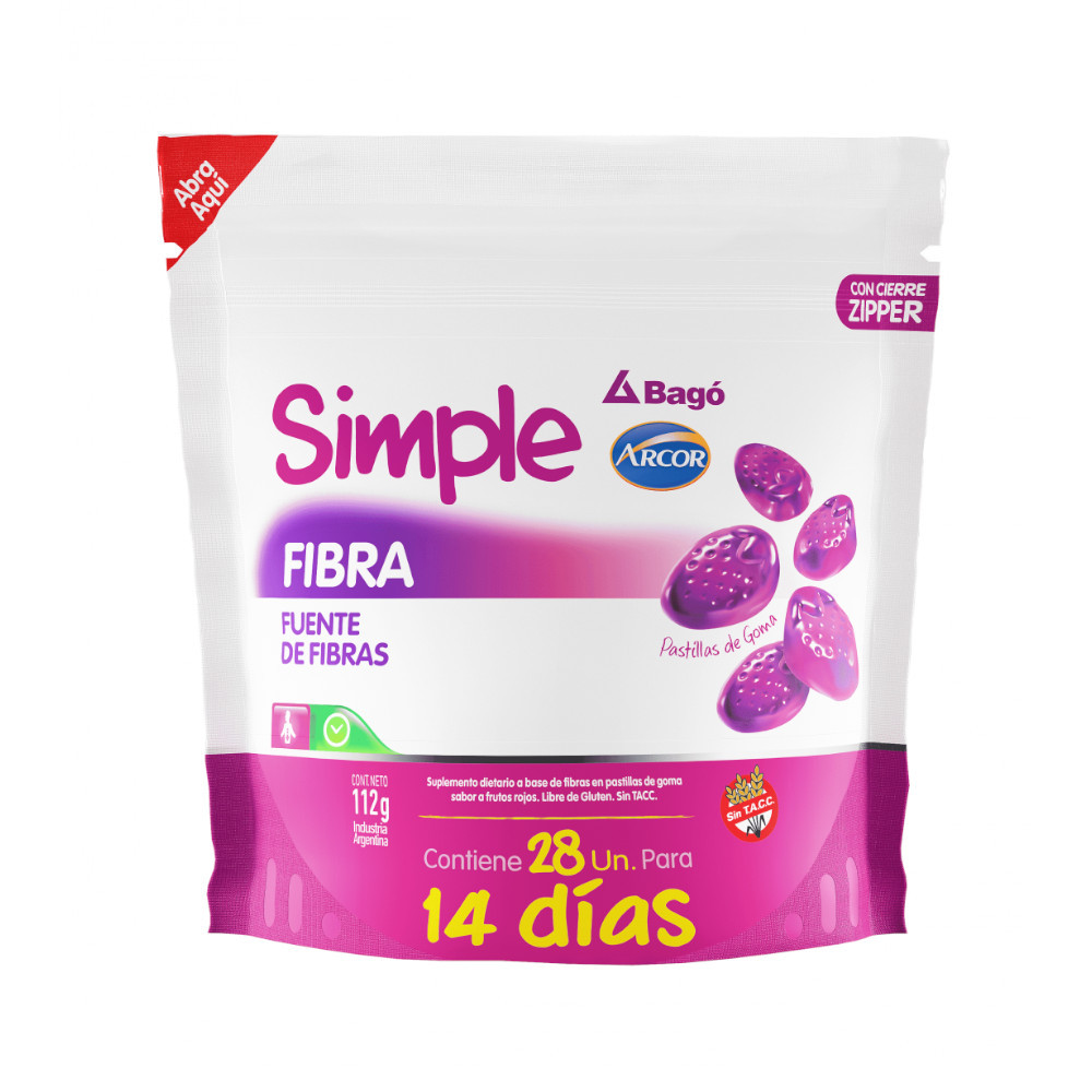 Simple Fiber - High-Fiber Source Supplement Fibra Fuente de Fibras, 112 ...