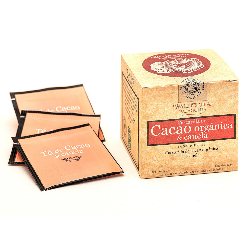 Wally's Tea Patagonia Té Organic Cacao Husk & Cinnamon Tea Té ...