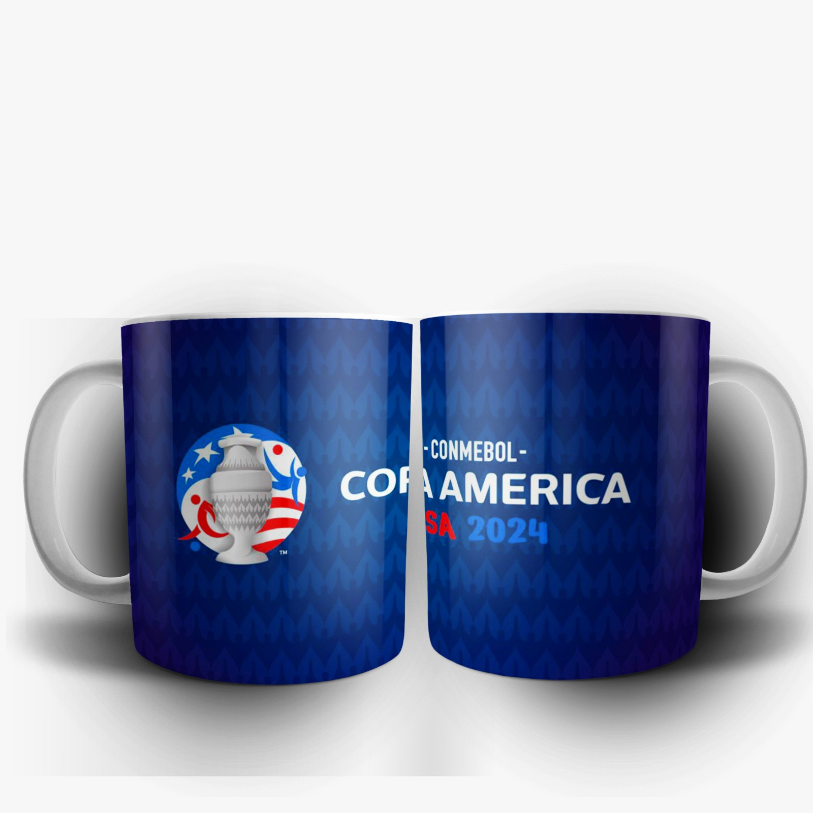 Taza Copa America USA 2024 Coffee & Tea Mug Blue Design - Ceramic ...