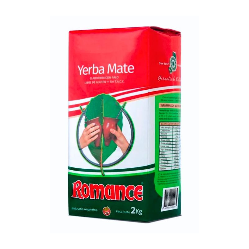 Romance Yerba Mate Elaborada con Palo Traditional Yerba Mate with Stems ...