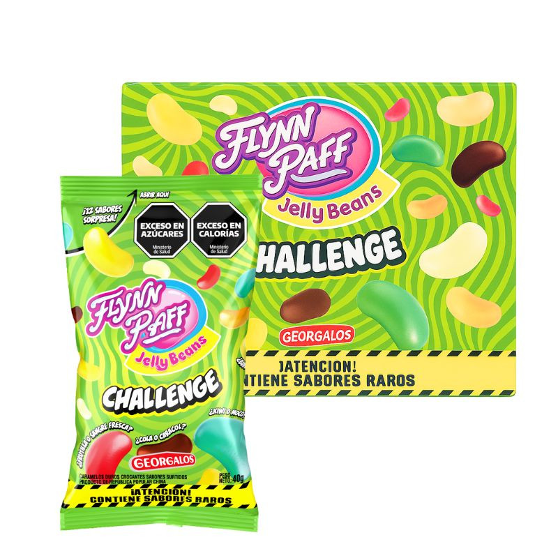 Flynn Paff Jelly Beans Challenge Candy Mix, 480 g / 16.93 oz (box of 12)
