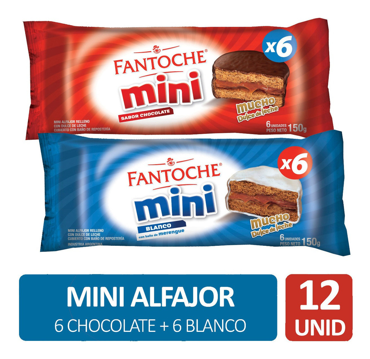 Fantoche Mini Alfajor Milk Chocolate & Italian Meringue Merengue with ...