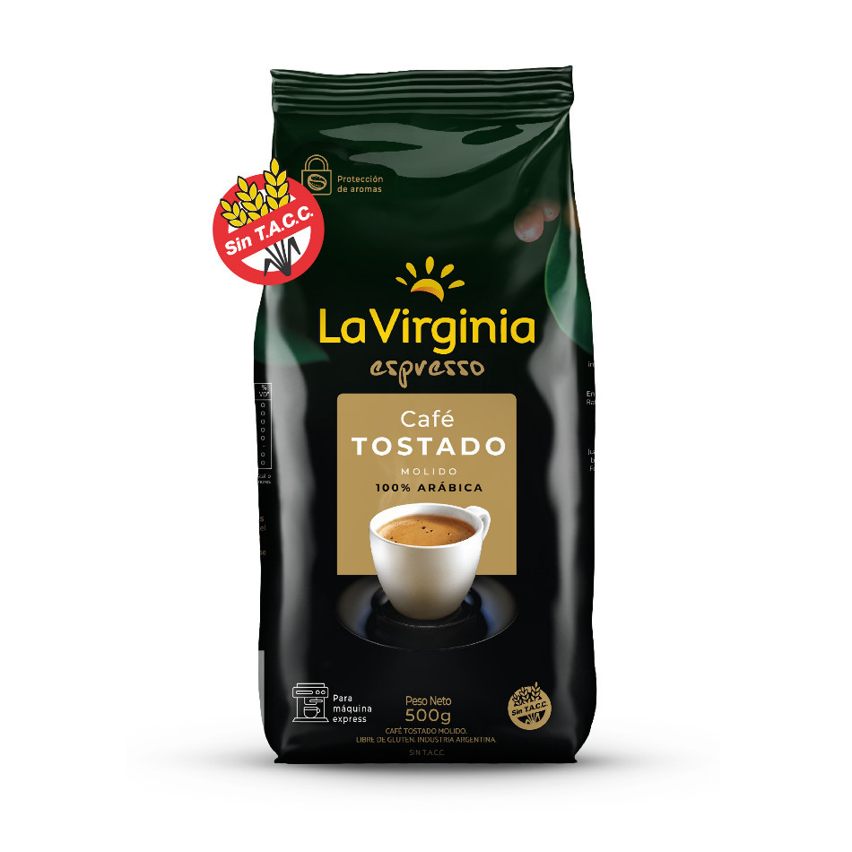 La Virginia Café Tostado Molido 100% Arábica Gluten-Free Roasted Ground ...