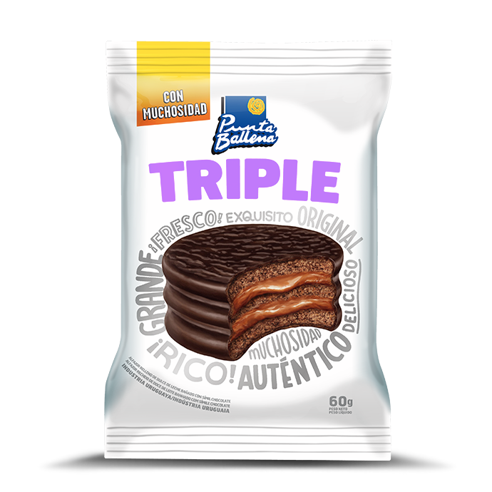 Punta Ballena Alfajor Super Negro Extra Milk Chocolate Alfajor with ...