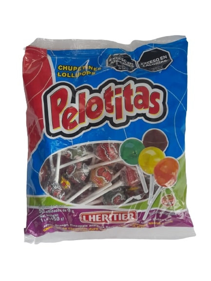 Lheritier Pelotitas Hard Candy Lollipop Gluten Free Chupetines Sabor ...