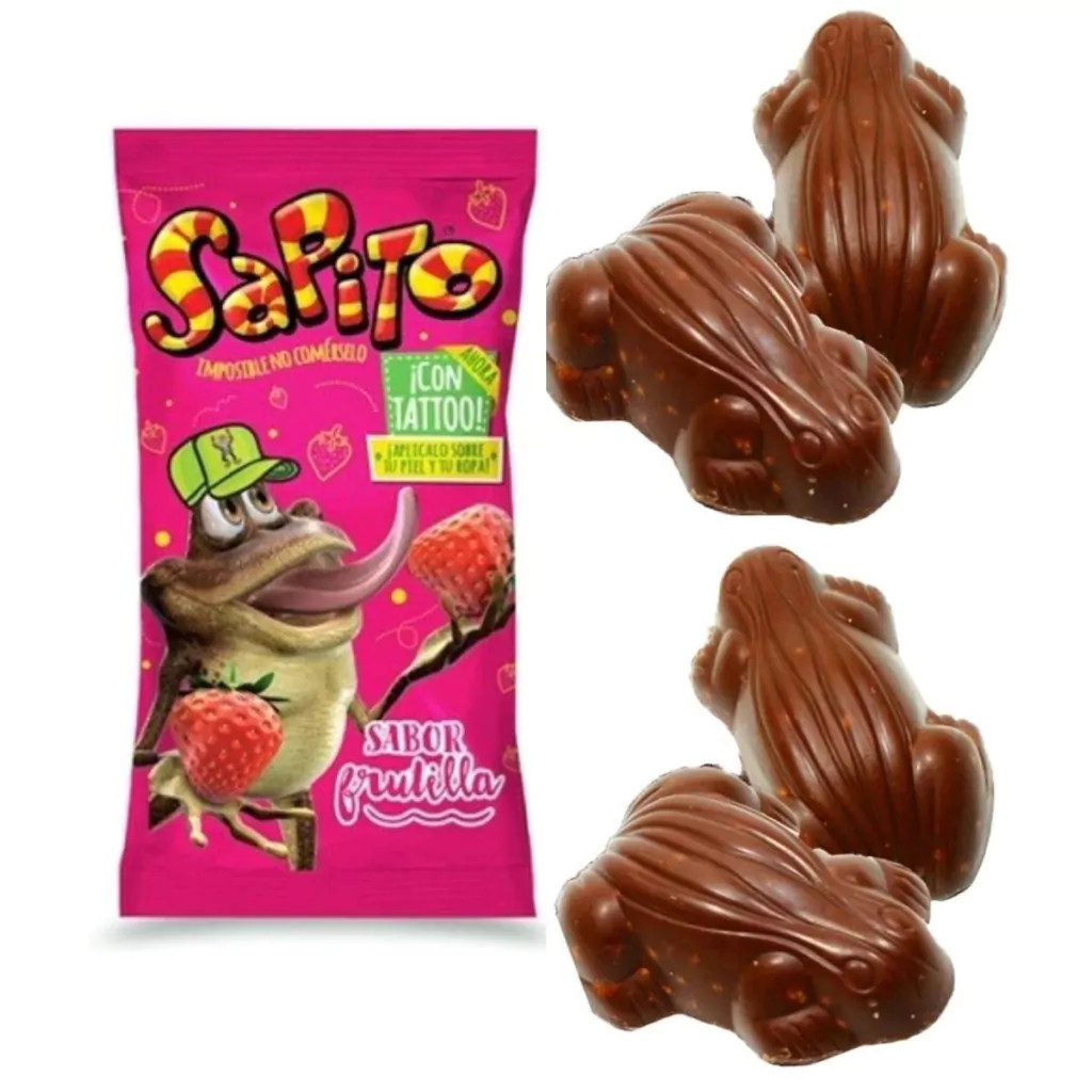 Sapito Chocolate Bombon - Filled with Strawberry and Crunchy Cereal ...