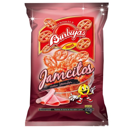 Burbujas Rueditas de Maíz Sabor Jamón Corn Wheels Snack Ham Flavor ...