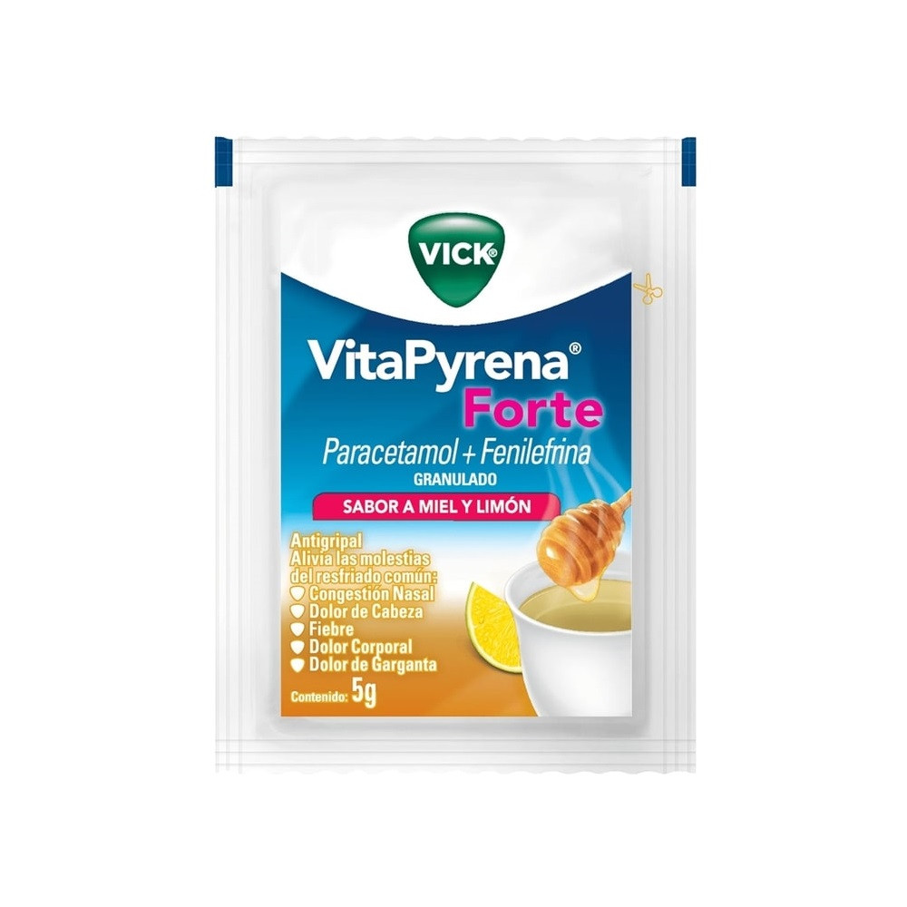 Vick Té Vick Lemon & Honey Tea Bags Vitapyrena Forte, 5 g / 0.17 oz ea ...