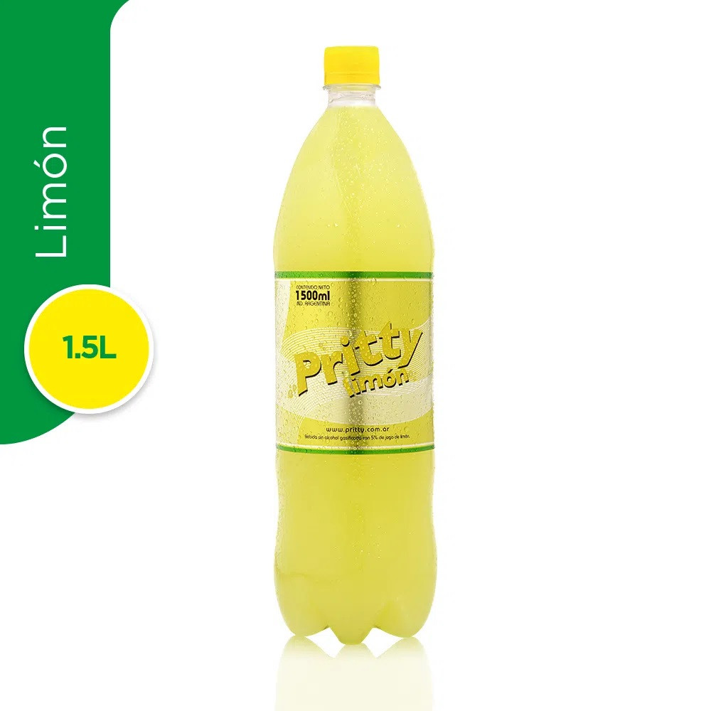Pritty Limón Gaseosa Refreshing Lemon Flavored Soda from Córdoba ...