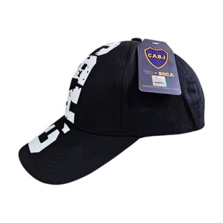 Boca Juniors Official Cap Black Design CABJ Gorra CABJ Negra