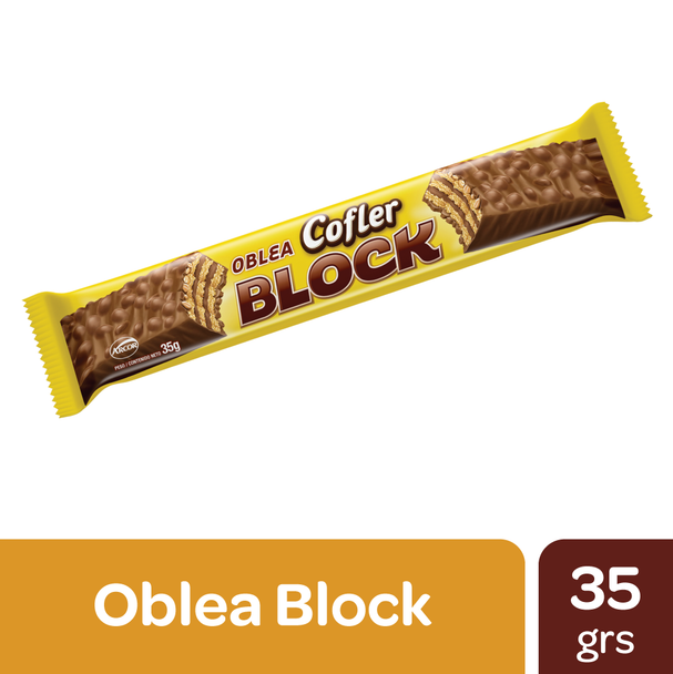 Oblea Cofler Block Milk Chocolate & Peanuts Coated Wafers Bars with ...