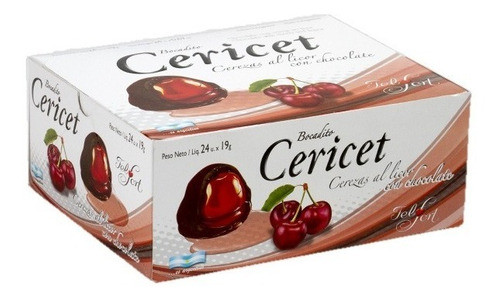 Cericet Cerezas al Licor con Chocolate Bonbon Cherries with Liquor ...