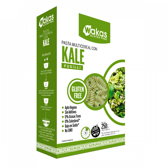 Wakas Pasta Multicereal Con Kale Multigrain Fusilli Noodles with Kale ...