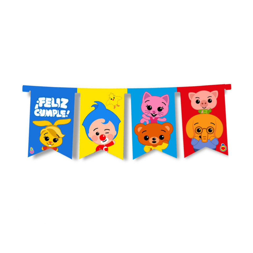 Plim Plim Banderín Feliz Cumpleaños Pennant Happy Birthday Flags ...