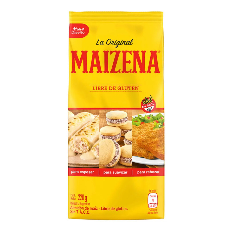 Maizena Almidón De Maíz Cornstarch, 220 g / 7.76 oz bag - Pampa Direct