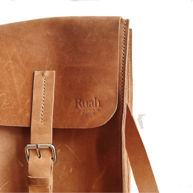 RUAH | Matera Handcrafted Rustic Leather Mate & Thermos Bag Bolso ...