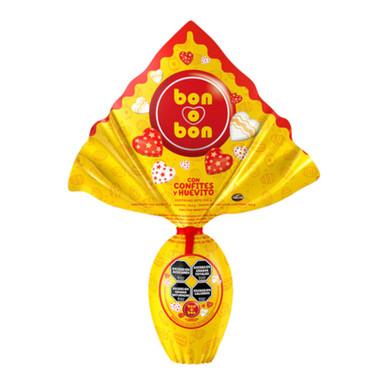 Bon o Bon Milk Chocolate Easter Egg with Sprinkles & Mini Eggs, 210 g ...