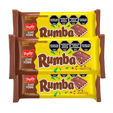 Rumba Sandwich Cookies with Chocolate and Coconut Cream Original Flavor ...