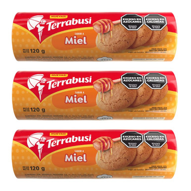 Terrabusi Sweet Honey Flavor Cookies, 120 g / 4.23 oz (pack of 3)