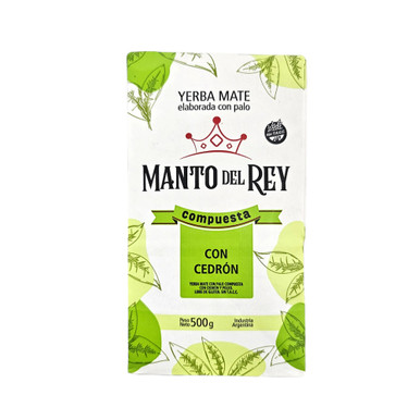Manto del Rey Yerba Mate Compuesta con Cedrón, Gluten Free, 500 g / 17. ...