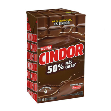 Cindor Chocolate Milk Drink in Tetrapack 50% More Cocoa, Creamy ...