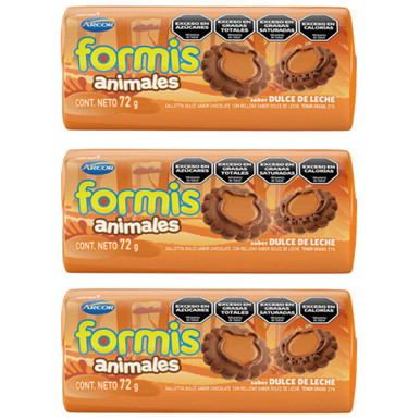 Formis Animales Galletitas Sweet Chocolate Cookies Filled with Dulce de ...