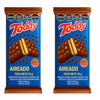 Toddy Aireado Bubbly Mix Milk & White Chocolate Gluten-Free Bar Barra ...
