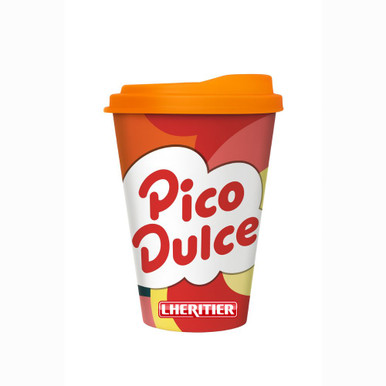 Pico Dulce Cup with 10 Lollipops - Assorted Designs, 14 g / 0.35 oz