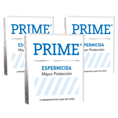 Prime Espermicida Preservativos Spermicidal Latex Condoms Extra ...