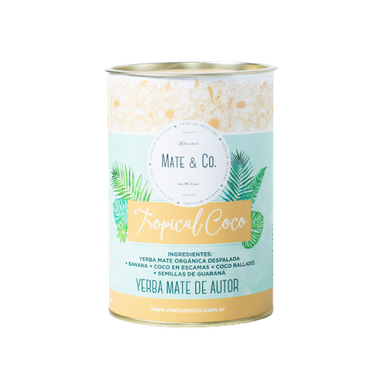 Mate & Co Lata Tropical Coco Organic Yerba Mate Blend Premium with ...