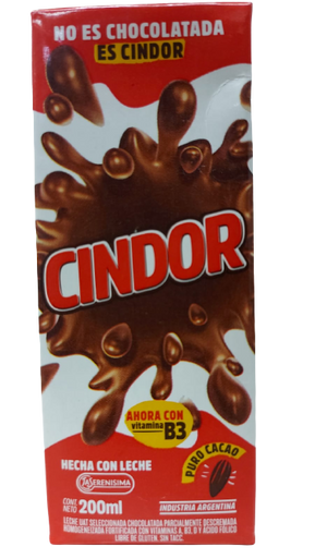 Cindor Chocolatada Classic Milk Chocolate Tetrapack with Vitamin B3 ...