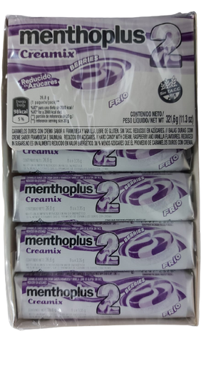 Menthoplus 2 Creamix Frío Berries, Cold Creamy Berry Lyptus Hard Candy ...