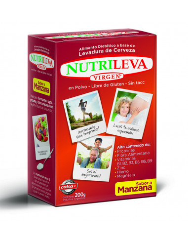 Nutrileva Levadura de Cerveza Sabor Manzana Brewer's Yeast Powder Apple ...