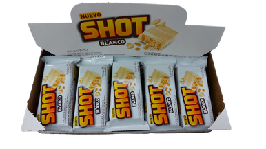 Shot Milk Chocolate Bar with Peanuts, 35 g / 1.23 oz (box of 25 bars)