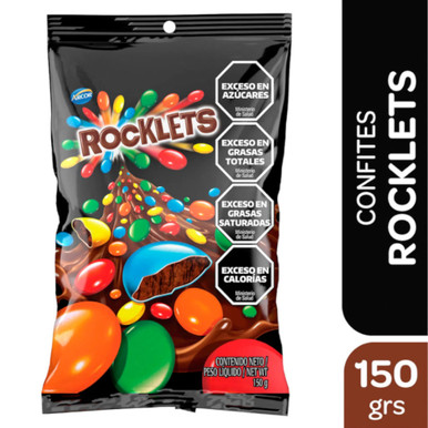 Rocklets Milk Chocolate Coated Colorful Candy Confites de Chocolate con ...