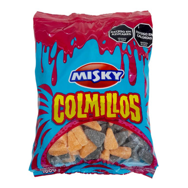 Misky Colmillos Tutti Frutti Gummy Fangs Halloween Candy Gomitas, 1 kg ...