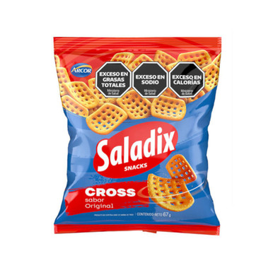 Saladix Snacks Cross - Original Flavor by Arcor, 67 g / 2.36 oz (pack of 3)