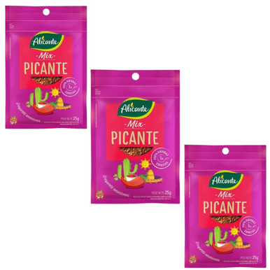 Alicante Spicy Mix - 100% Herbs & Spices Blend Mix Picante, 25 g / 0.88 ...