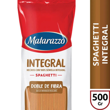 Matarazzo Whole Wheat Spaghettini: High Fiber Fideos Integrales Doble ...