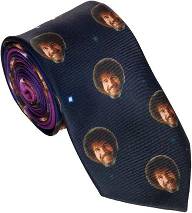 Bob Ross Necktie - All Over Bob Ross Faces