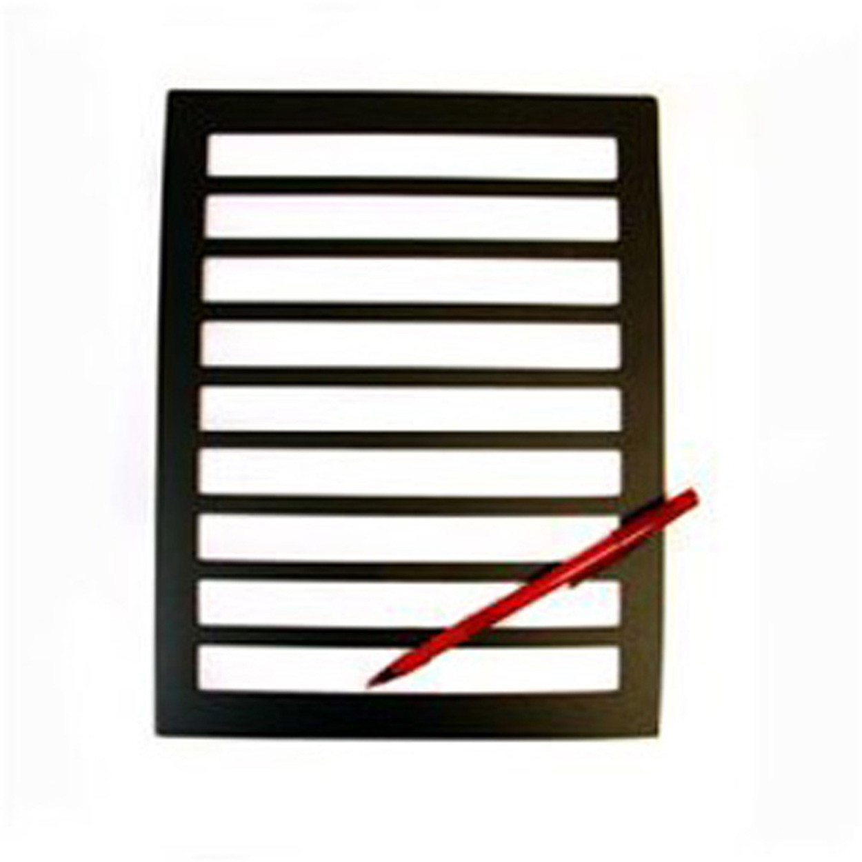 Plastic Letter Writing Guide, 9 Slots