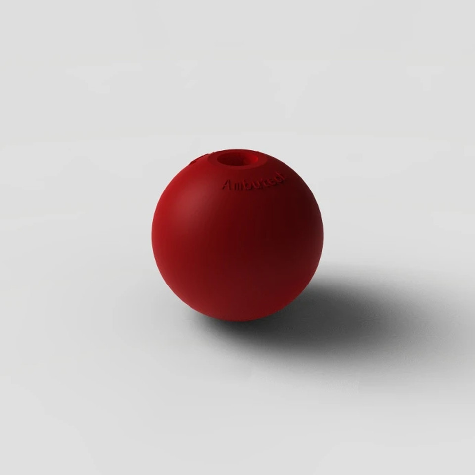 Ambutech Red Ball Cane Tip, Slip-On Style