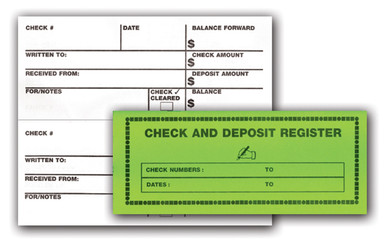 Large Print Check and Deposit Register | Independent Living Aids