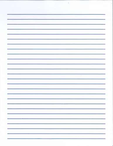 Heavy Raised Line Paper, 125 pages