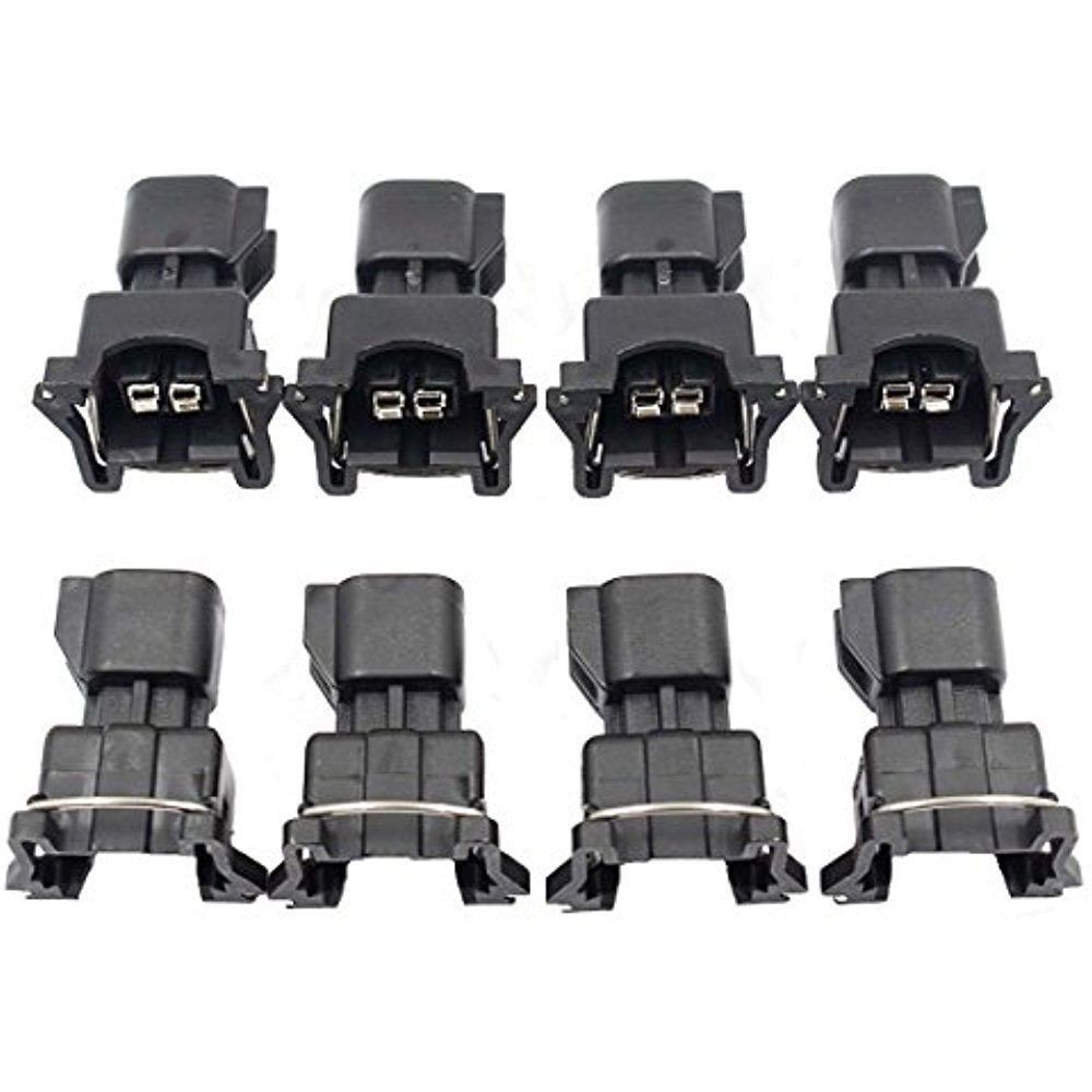 8pcs Fuel Injector Connector Adapter EV6 to EV1 USCAR LS2 LS3 LSX LS1 LT1
