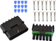 Weather Pack 6 PIN Connector 12-16 AWG Wire Watertight Quick Connect